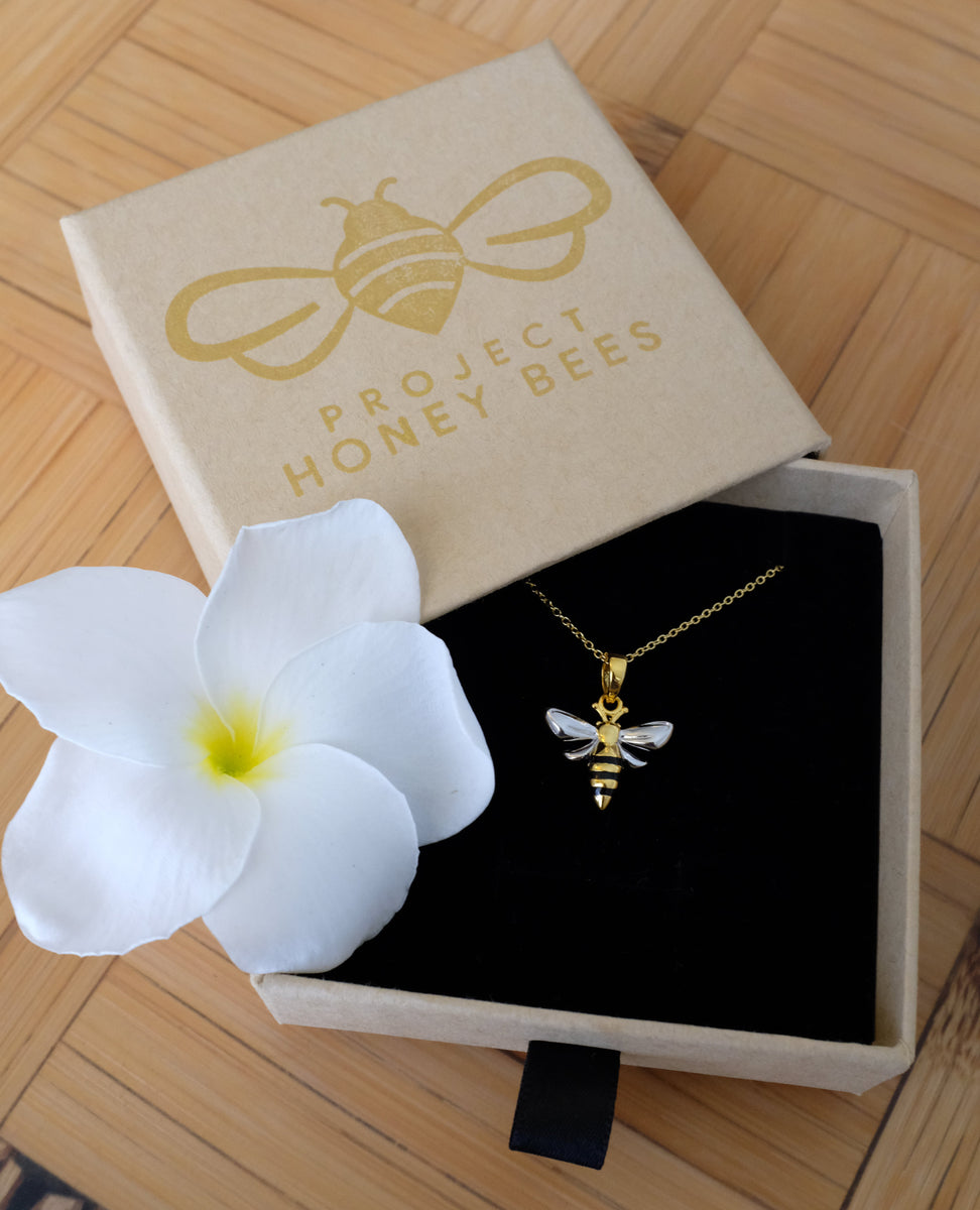 Adopt a Queen Bee Necklace | Bee Necklace from Project Honey Bees – The Project Honey Bees